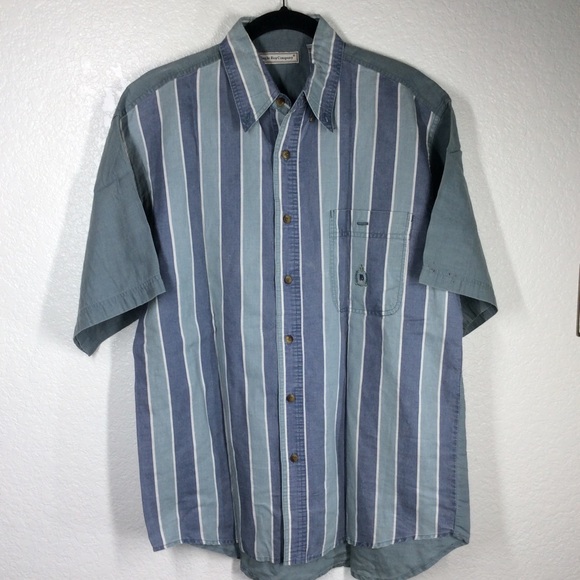 Bugle Boy | Shirts | Vintage 9s Bugle Boy Short Sleeve Button Down Blue ...